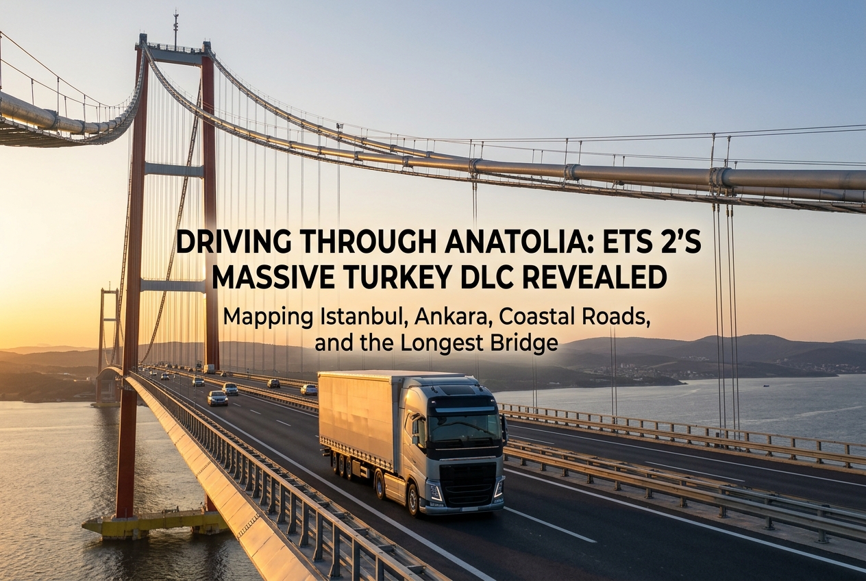ETS 2 Soul Of Anatolia DLC: Turkey Map, Routes, Details