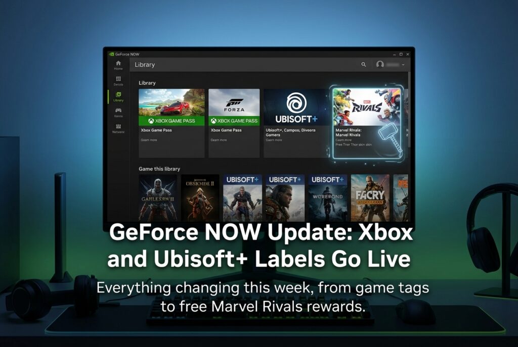 GeForce NOW Gets Xbox Game Pass And Ubisoft+ Labels