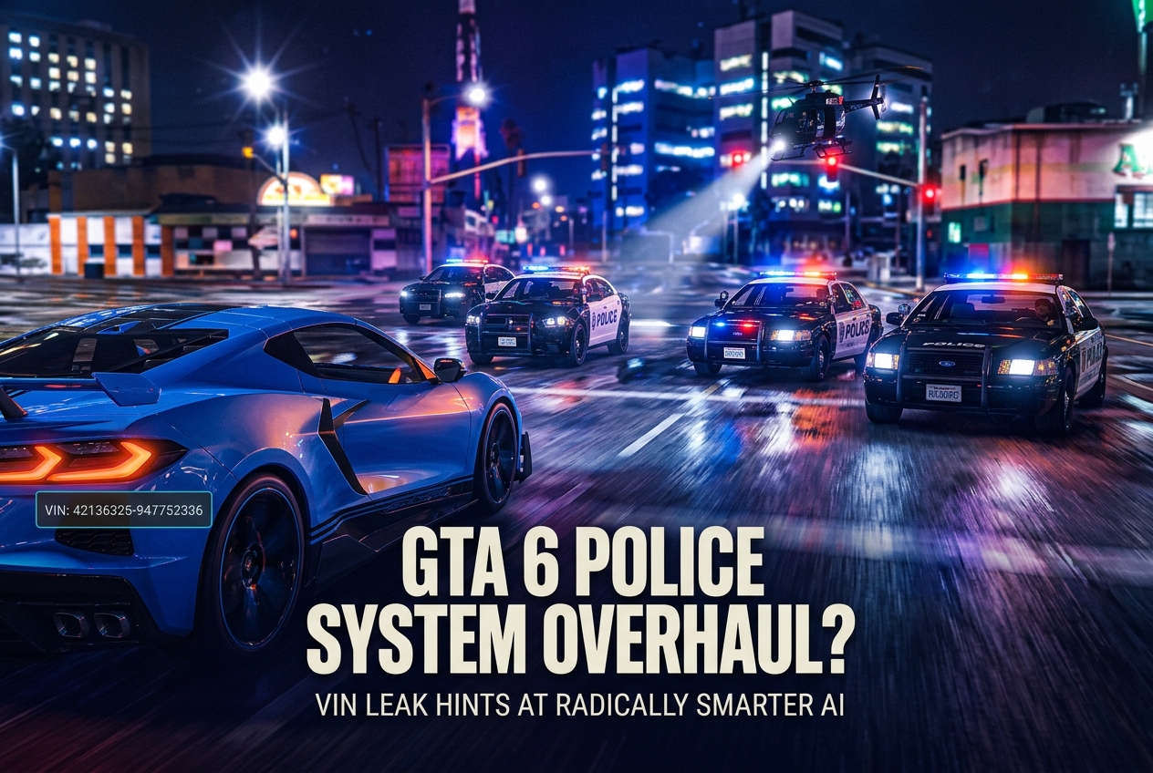 GTA 6 Police System Leak: VIN Tracking Found In GTA Online