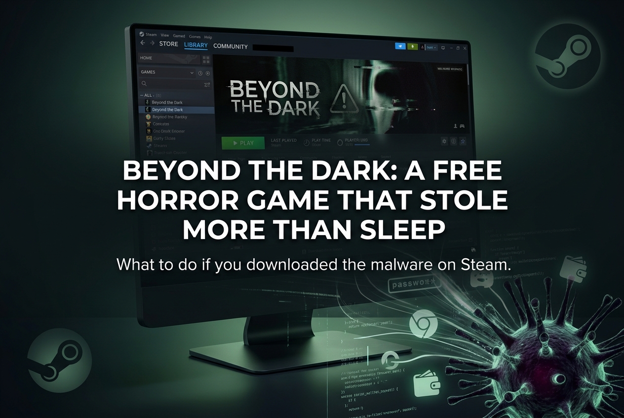 Free Steam Horror Game Was Malware | Beyond The Dark