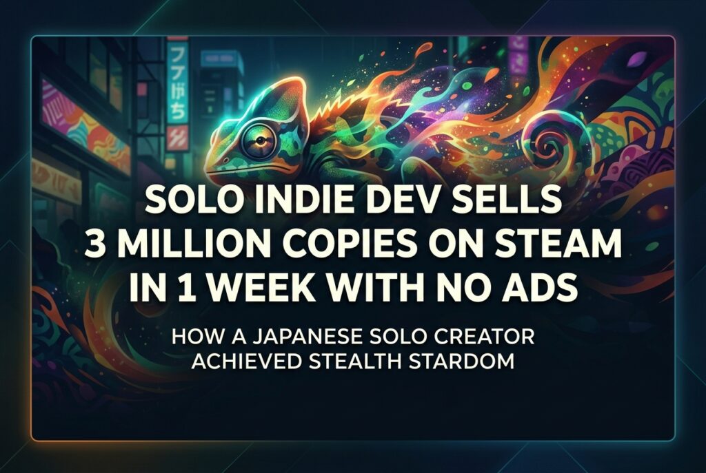 Meccha Chameleon: Solo Dev's 2-Month Game Sells 3M Copies