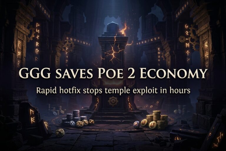 PoE 2 Temple Crisis: How GGG Saved The Economy In 0.5